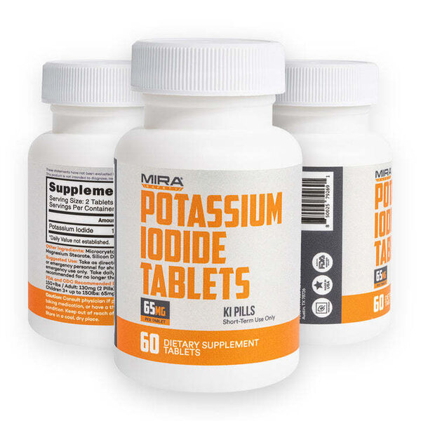MIRA Safety - FREE Potassium Iodide Tablets (60 Count) Emergency ...