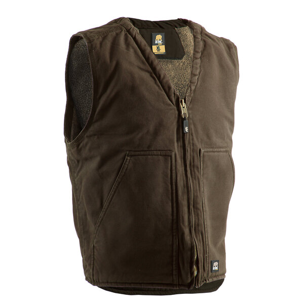 BERNE Apparel - Washed V-Neck Vest Military Discount | GovX