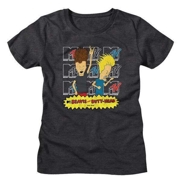 American Classics - Women's Beavis And Butthead Logo T-Shirt - Military ...
