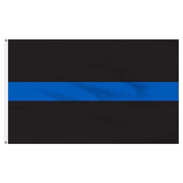 Liberty Flagpoles - Thin Blue Line Flag | Nylon - Military & First ...