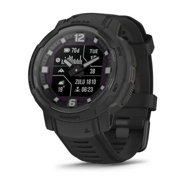 Garmin - Instinct Crossover Solar Tactical Watch - Military & Gov't ...
