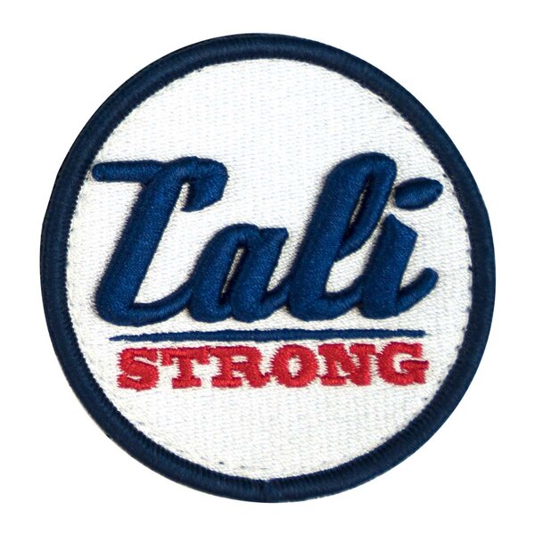 CALI Strong - CALI Strong White Blue Red Round Hook-and-Loop Morale ...