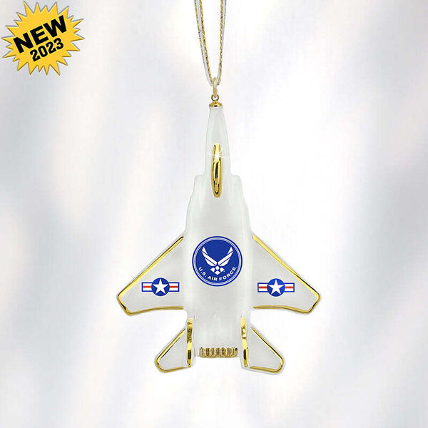 Glass Baron - U.S. Air Force F-15 Jet Ornament - Military & First ...