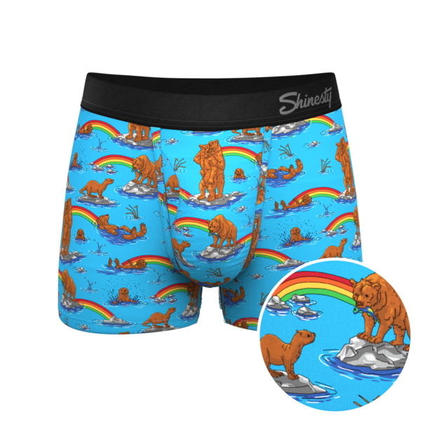 Shinesty - The Bear | Bear and Otter Rainbow Ball Hammock® Pouch Trunks ...
