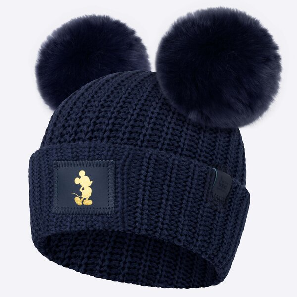 Love Your Melon - Disney's Mickey Mouse Navy Double Pom Beanie ...