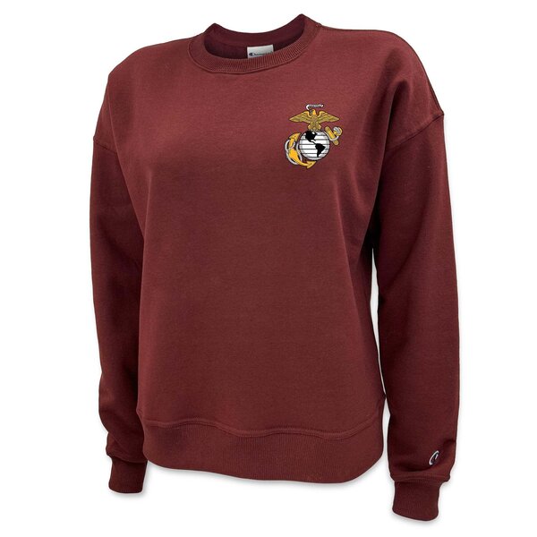 Marines Gear - Marines EGA Ladies Champion Crewneck - Military & First Responder Discounts | GOVX