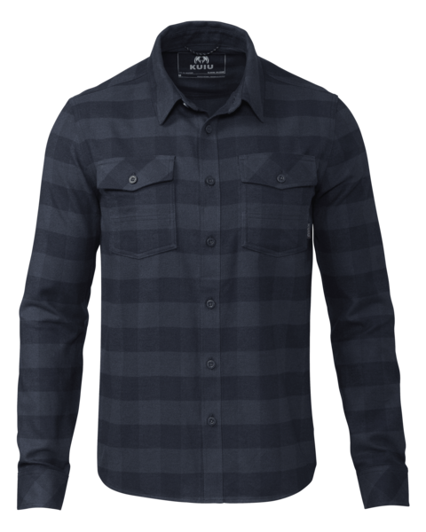 KUIU - Field Flannel Shirt | Steel Blue Buffalo Check - Military ...