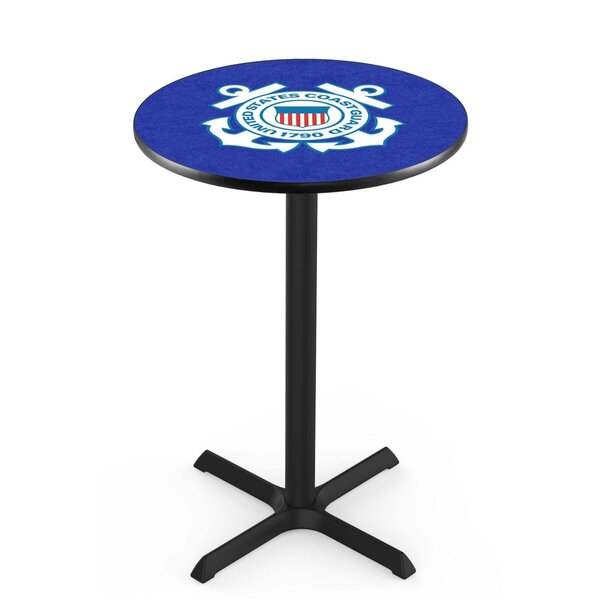 Coast Guard Gear - Coast Guard Seal Pub Table with X-Style Base (Black ...