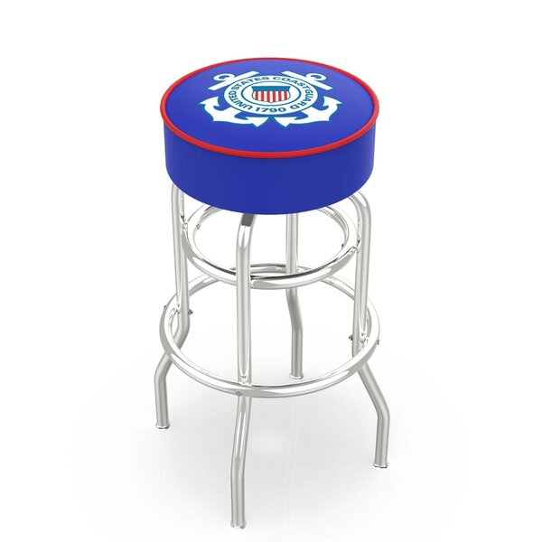 Coast Guard Gear - Coast Guard Seal Backless Stool (Chrome Finish ...