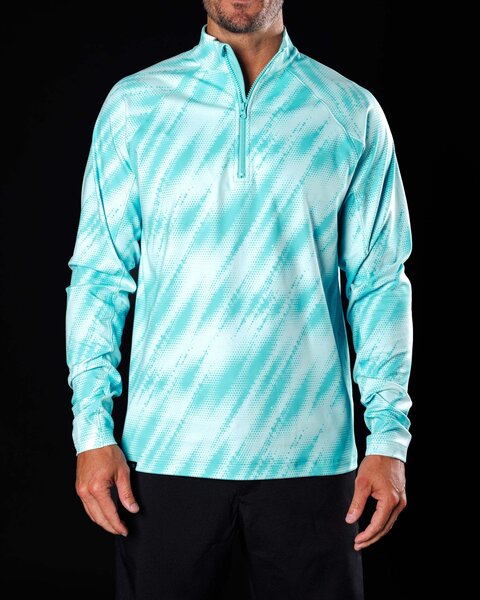 Sunday Swagger - Men's Performance Q-Zip - Ripple Effect - Military ...
