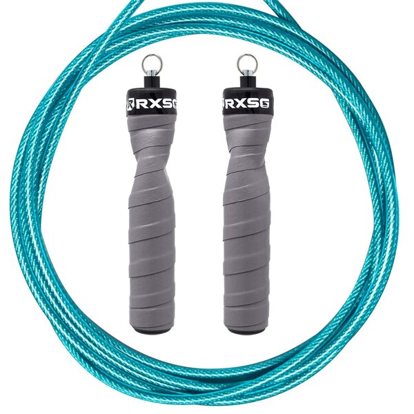 RX Smart Gear - CustomFit Rx Jump Rope Original Gray/Clear Teal ...